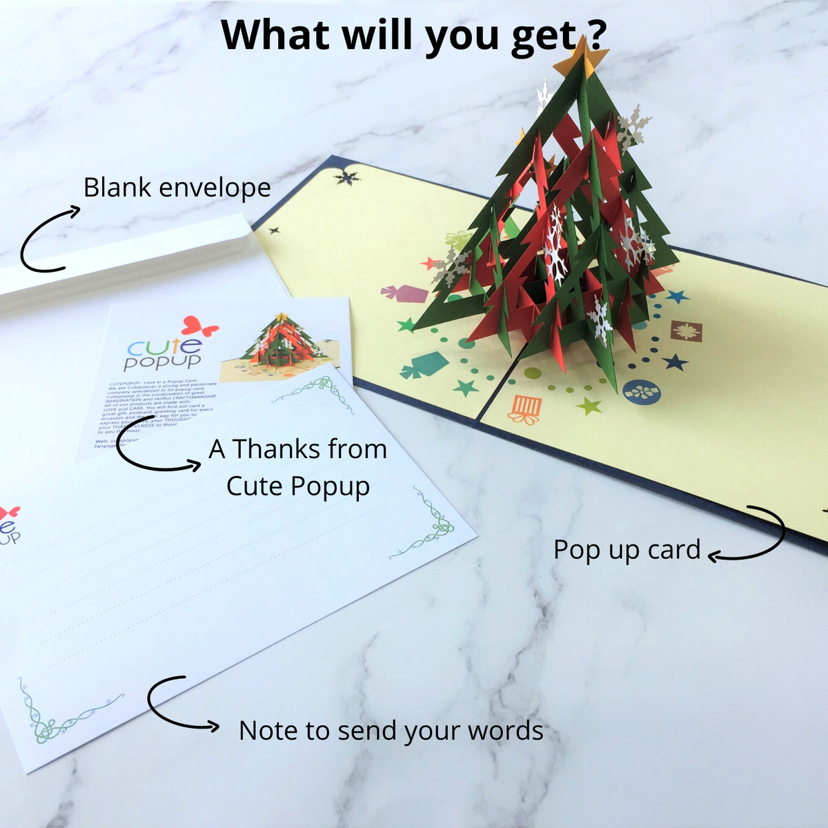 Christmas Tree Pop Up Cards – Cute Popup - Make Every Moment Count